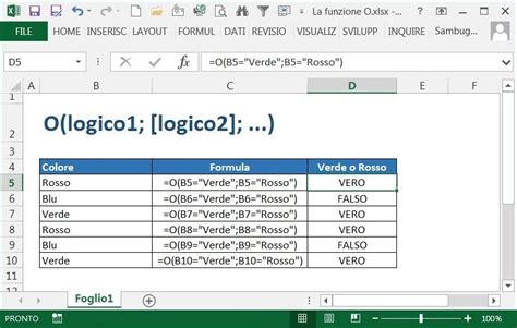 Come Usare La Funzione O Di Excel Excel Academy