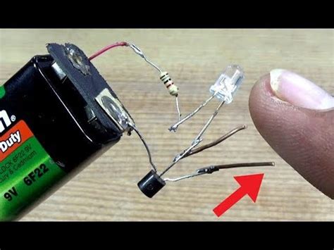How To Make Touch Switch With C Transistor Youtube