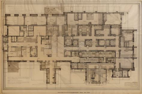 Architectural Blueprints For Hospital With Details And Schematics Of