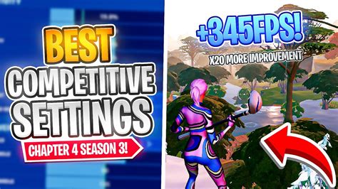 Best Competitive Fortnite Settings In Chapter Season Huge Fps