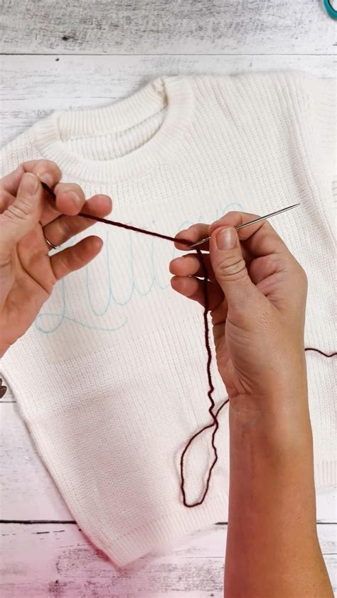How To Embroider Words Onto Clothing Stitch Sayings Artofit