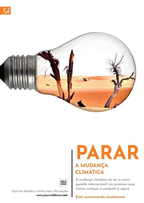 Modelos de cartazes sobre mudança climática
