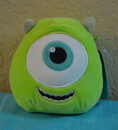 SQUISHMALLOW KELLYTOY MONSTERS Inc Mike Wazowski Plush Disney Green