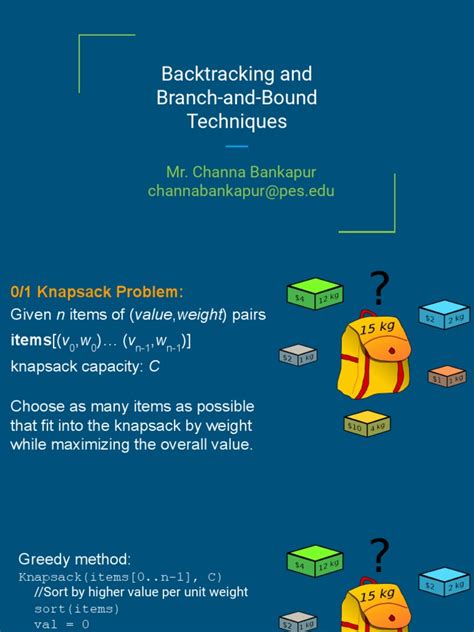 daa unit iv overview of backtracking and branch and bound pdf algorithms and data