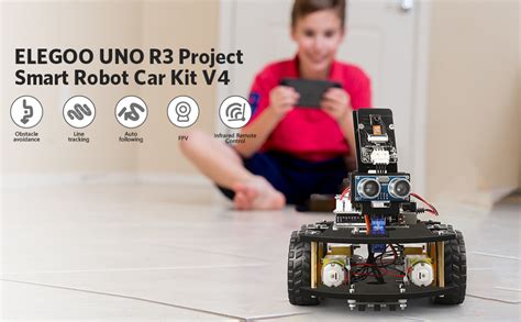 elegoo smart robot car kit v3 0 uno electric construction kit with uno r3 line tracking module