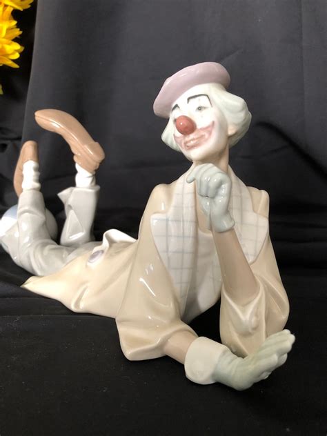 Lladro Porcelain Figurine Clown 4618 Ca 1970 By Salvador Etsy