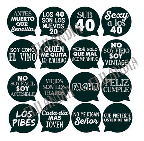 Kit Imprimible Props Fotos Cartelitos Cumple A Os Hombre Mebuscar