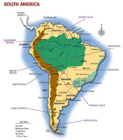 World Map Andes Mountains