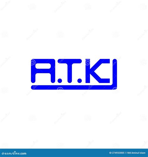 ATK Letter Logo Creative Design With Vector Graphic Stock Vector