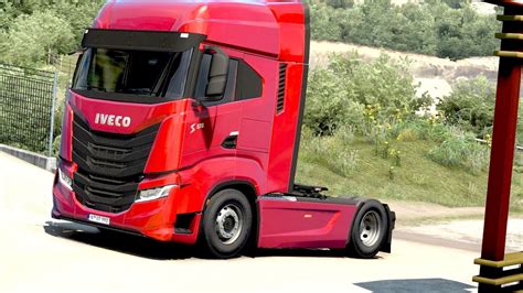 Ets Iveco S Way Transporting A Track To Bastia Youtube