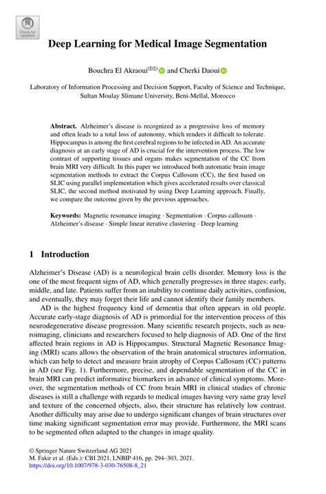 pdf deep learning for medical image segmentation
