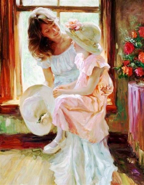 El arte es su máxima expresión Pinturas de Mujeres con Niños