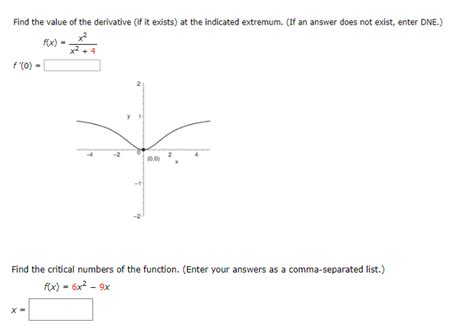 solved find the value of the derivative if it exists at