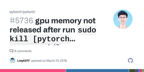 Gpu Memory Not Released After Run Sudo Kill Pytorch Process Id