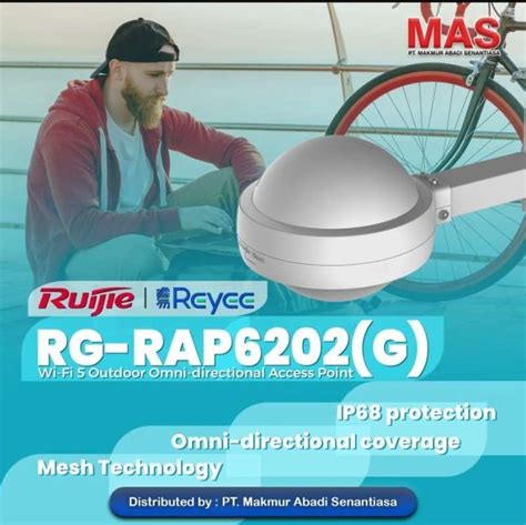 Jual Ruijie Reyee RG RAP6202 G Wifi 5 AC1300 Outdoor Omni Directional
