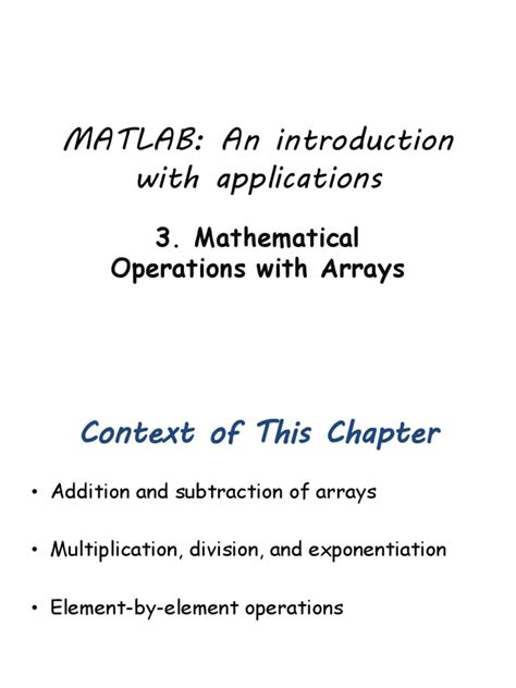 matlab last lec pdf matrix mathematics matrix theory