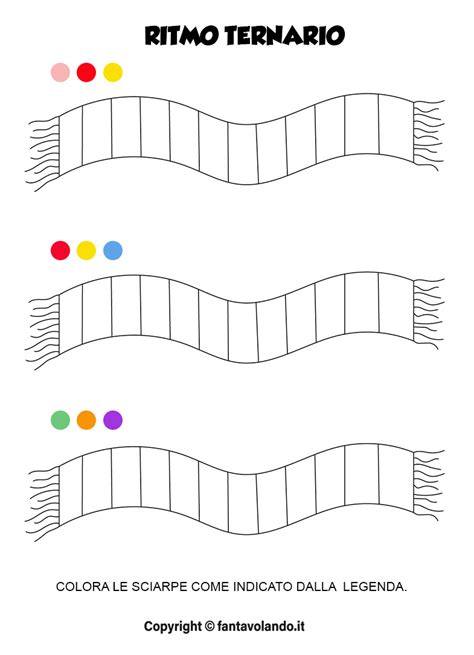 Attività logico matematiche per l inverno ritmi di colori Fantavolando
