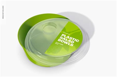 Premium Psd Salad Paper Bowl Mockup Opened