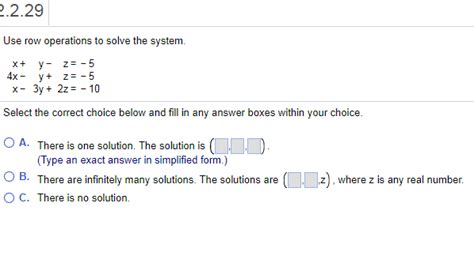 solved use the gauss jordan method to solve the system of