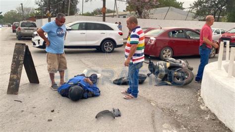 Vehículo fantasma arrolla a motociclista