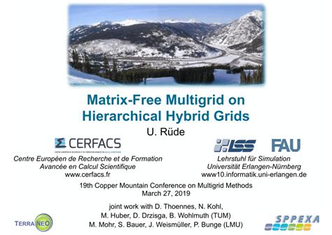 pdf matrix free multigrid on hierarchical hybrid grids