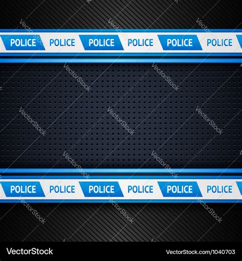 Metallisch Perforiertes Blatt Polizei Hintergrund Vektorbild