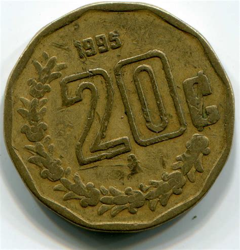 Mexican Centavos Circulated Coin Aluminum Bronze For Sale