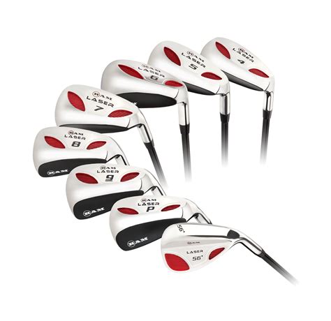 Ram Golf Laser Graphite Hybrid Irons Set 4 SW 8 Clubs Mens Left