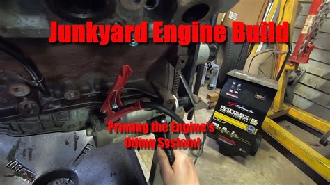 Junkyard Engine Build Priming The Engines Oiling System YouTube