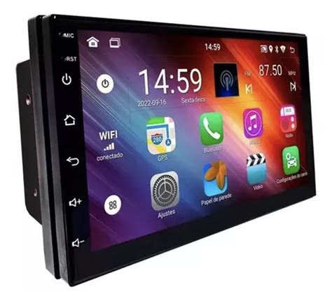 Central Multim Dia Android Polegadas Din Tay Tech Gps