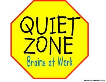Quiet Zone Brains At Work Clip Art Library