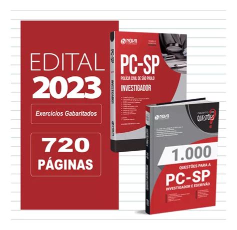 Combo Pc Sp Investigador Quest Es Gabaritadas Ed Nova