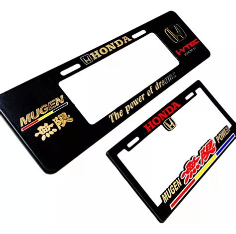 Juego Portaplaca Europeo Portaplaca Standard Honda Mugen Envío gratis