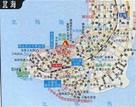 北海地图全景图最新 图库 五毛网
