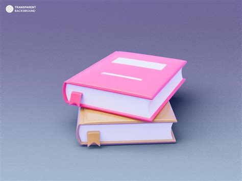 Pila de libros icono aislado 3d render ilustración Archivo PSD