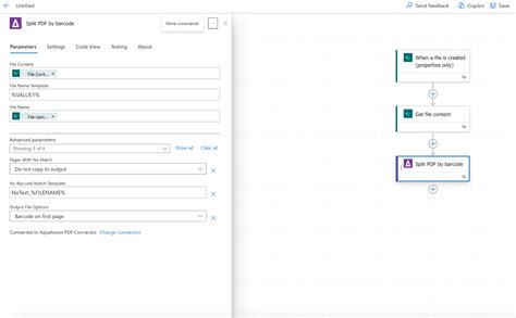 how to split pdfs for quality control with power automate