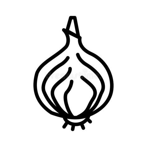 Linha De Cor Fina cone Do Fruto Do Vetor Ilustração Stock Ilustração