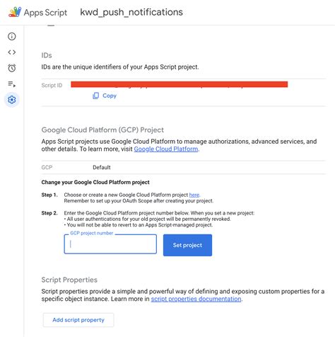 How Do I Connect A Script Application To The Google Cloud Platform