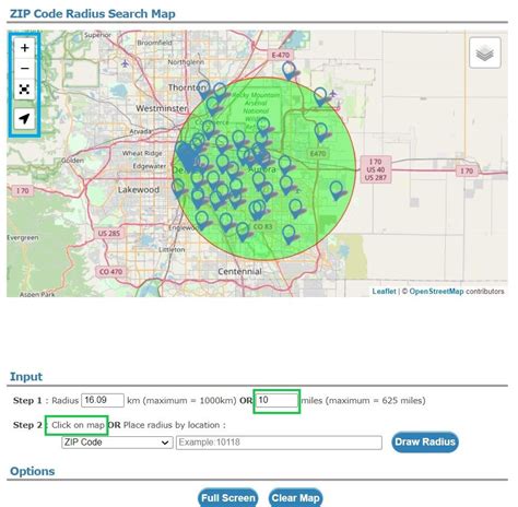 Radius Map Of Zip Codes Holli Latrina