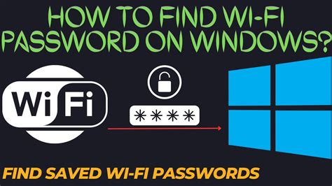 how to find wi fi password on windows find saved wi fi passwords youtube