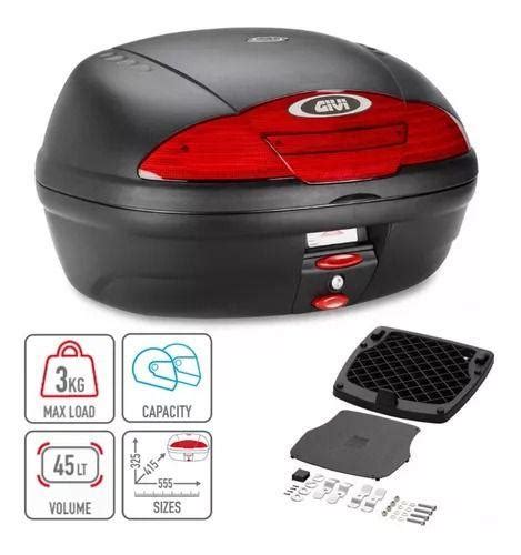 Baú Bauleto Traseiro Para Moto 45 Litros Givi Monolock Simply II Baú