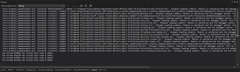 Debugging Visual Studio Debug Writeline Not Show In Output