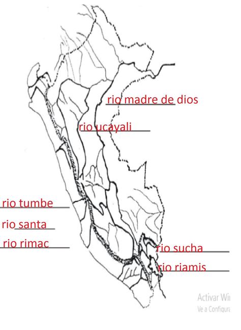 Localiza en el mapa las vertientes hidrográficas del Perú ME PODRIAS