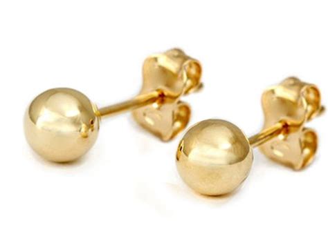 Złote Kolczyki 333 Kuleczki 4Mm Sztyft 0 33G Lovrin Moda Sklep