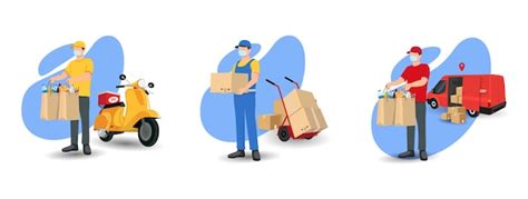 Establecer concepto de servicio de entrega en línea seguimiento de