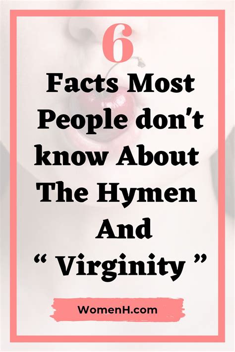6 Facts Most People Don T Know About The Hymen And Virginity Artofit