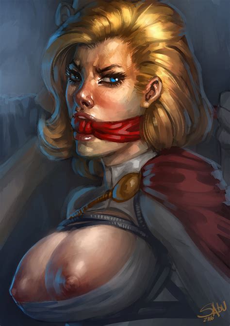 Rule 34 Big Breasts Blonde Hair Blue Eyes Dc Dc Comics Gag Gagged Kara Zor L Karen Starr Power