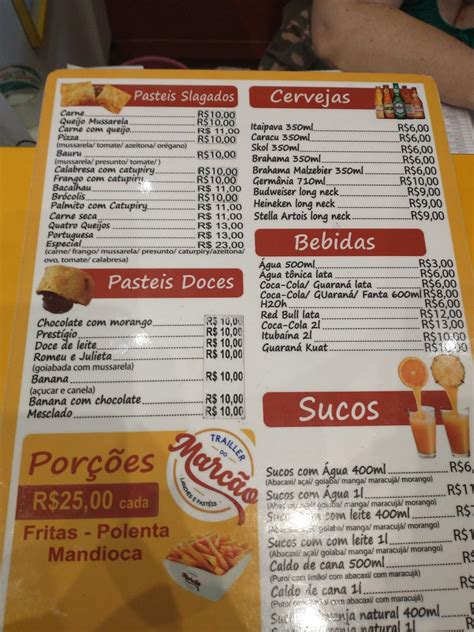 Menu em Hamburgueria e Pastelaria Do Marcão restaurante São Bernardo