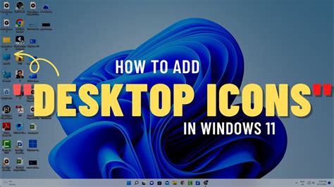 How To Add Desktop Icons On Windows 11 YouTube