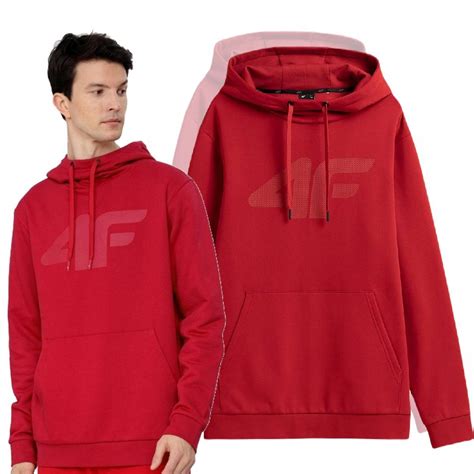 BLUZA DRESOWA MĘSKA SPORTOWA BAWEŁNIANA Z KAPTUREM WKŁADANA PRZEZ GŁOWĘ